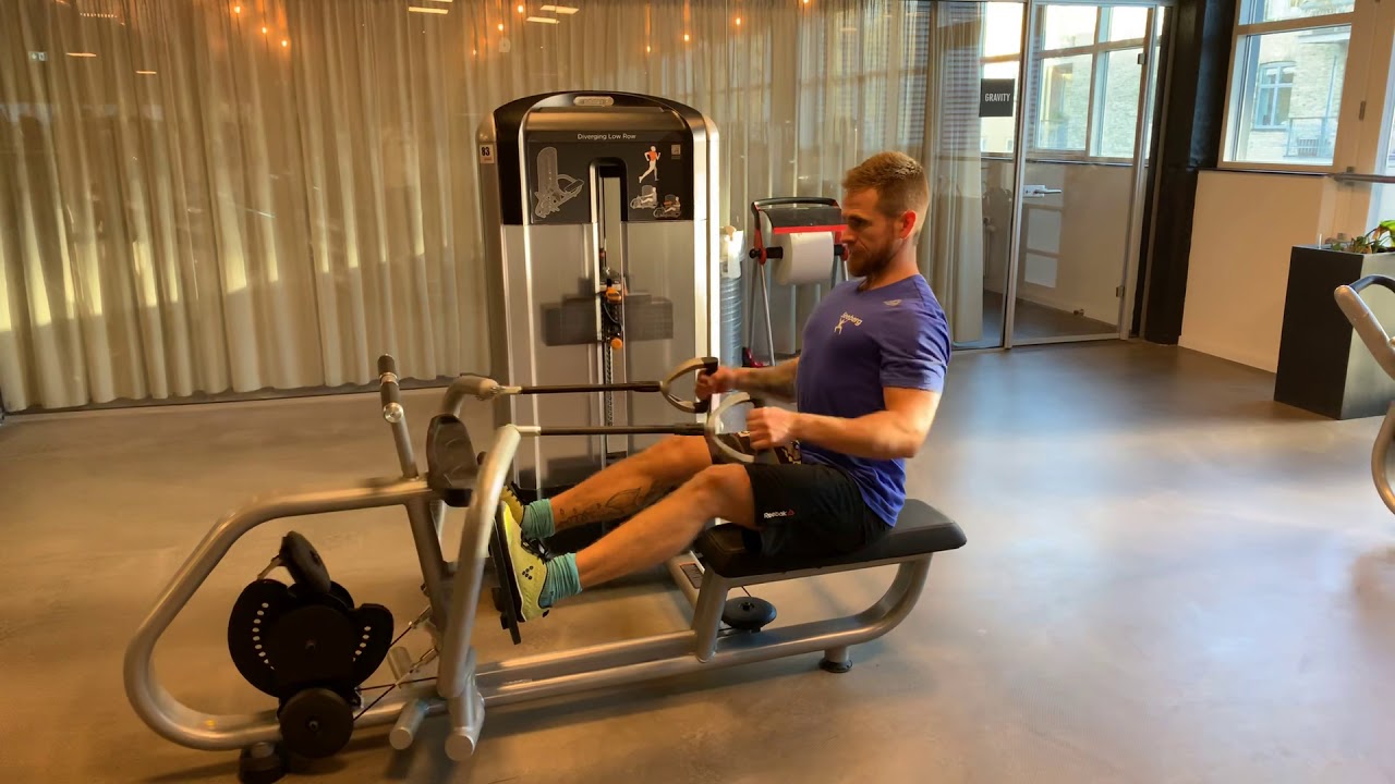 Diverging Low Row, Machine - YouTube