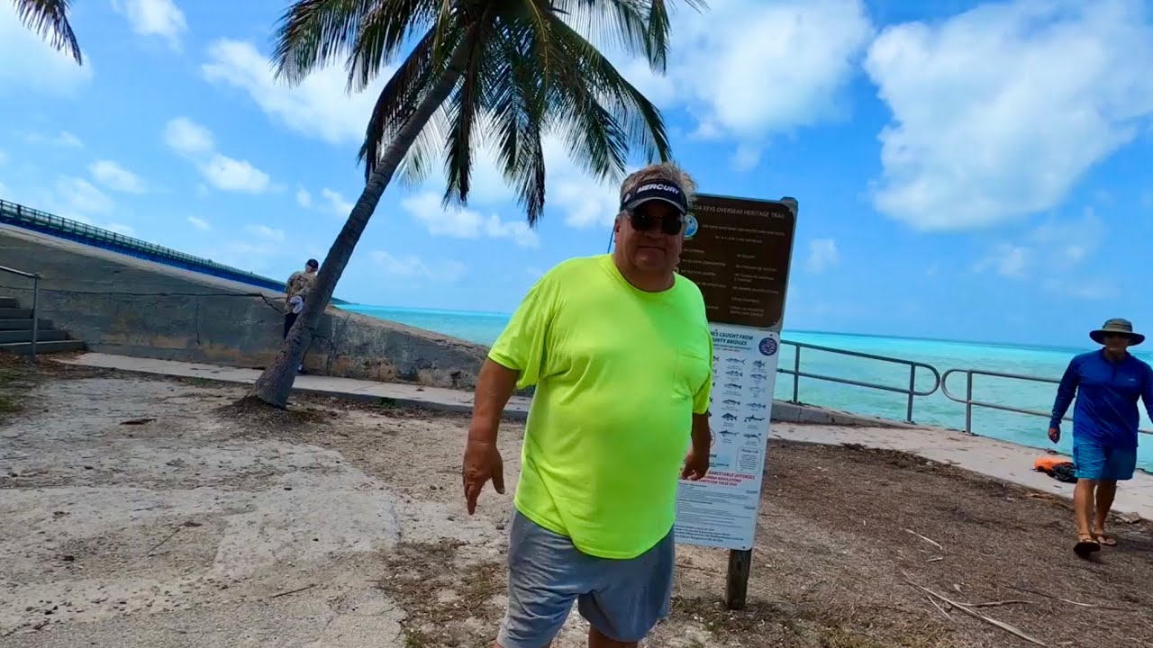 Florida Keys 7 Mile Bridge: Pigeon Key Picnic Area - YouTube
