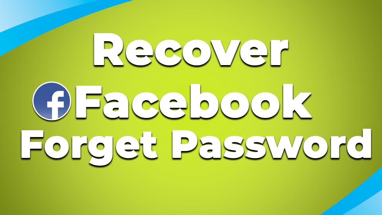 How to Recover Facebook Forget Password 2021| Recover Facebook Account ...