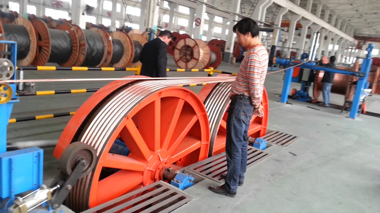 Rigid frame strander -Wire Machinery Supplier - YouTube