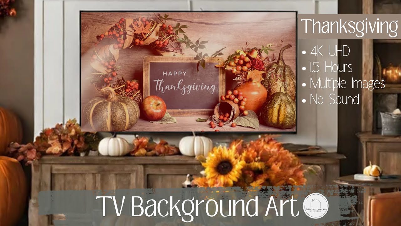 TV Art | Happy Thanksgiving Wallpaper| Frame TV Screensaver | Smart TV ...