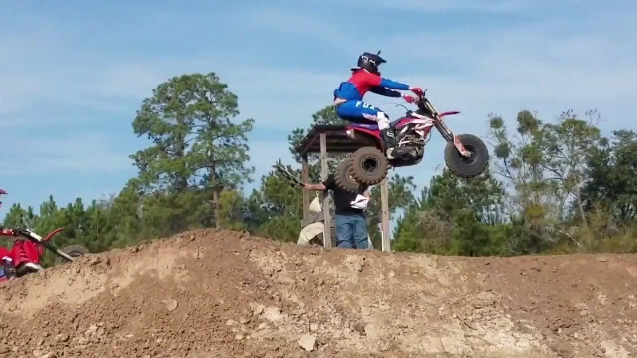Modern BVC450R Trike Vs ATC250R Motocross Racing Dylan McCord BVC ...