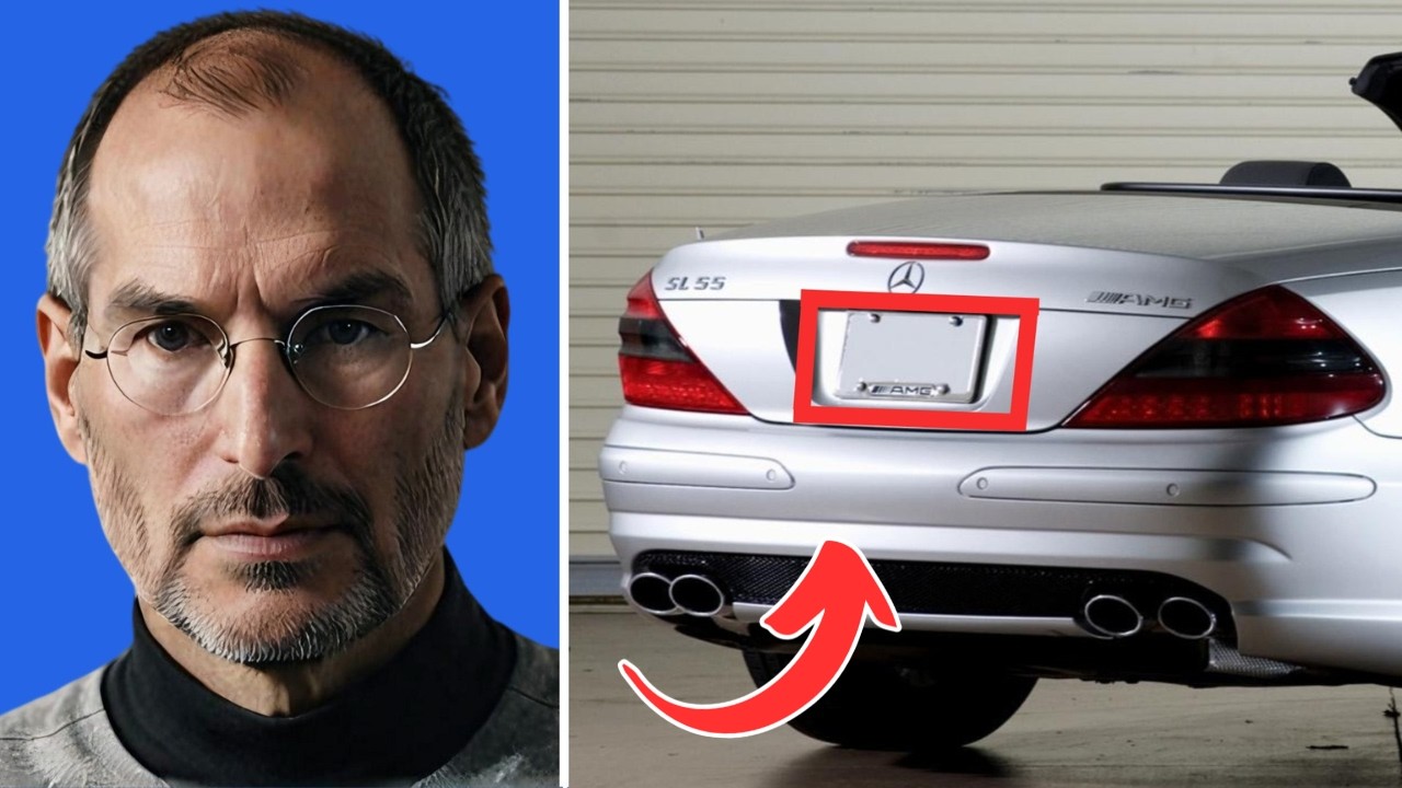 Why Steve Jobs Drove WITHOUT a License Plate - YouTube