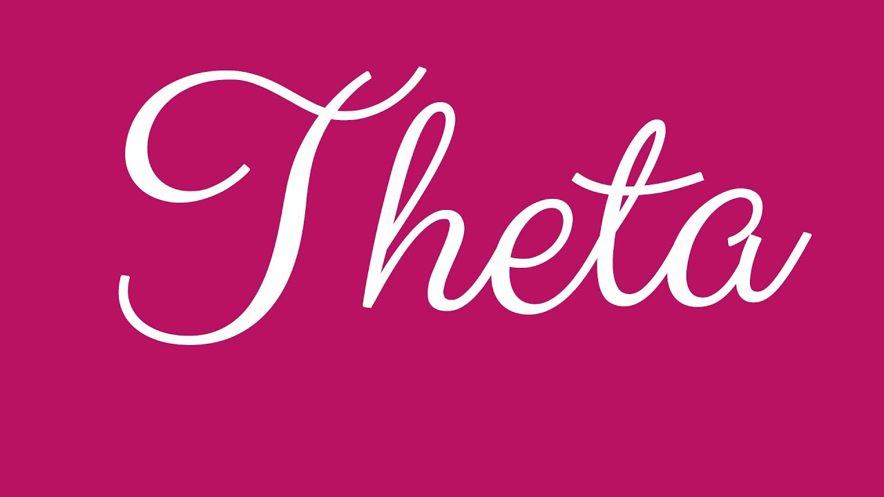 Learn how to Sign the Name Theta Stylishly in Cursive Writing - YouTube