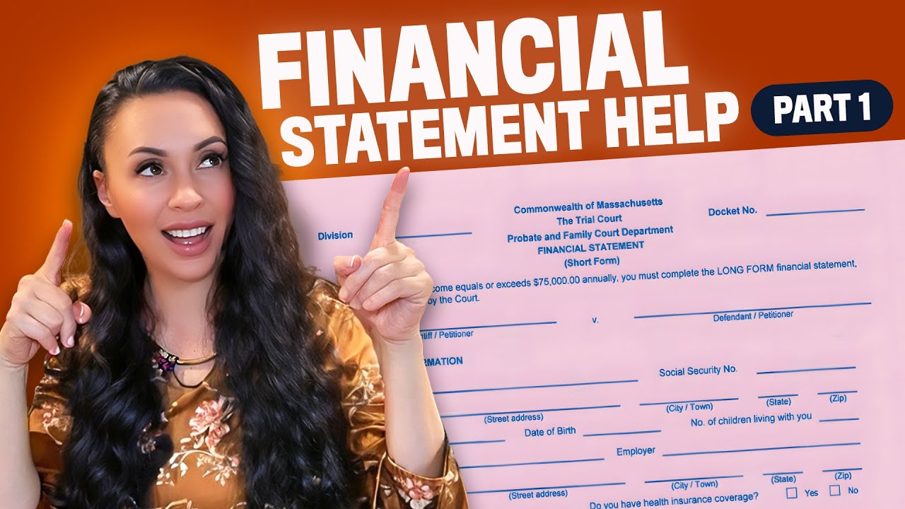 How to Complete a Short Form Financial Statement in Massachusetts - YouTube