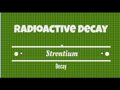 Radioactive Decay. Strontium 90 - YouTube