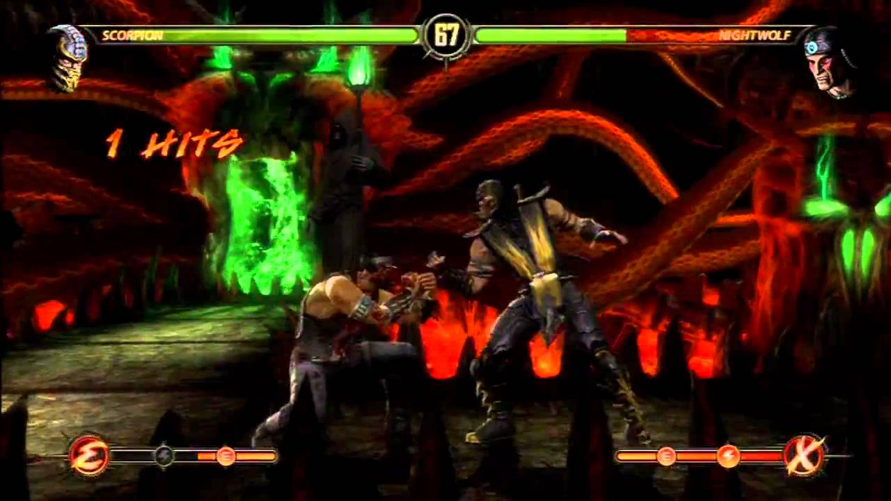 Mortal Kombat gameplay SCORPIONs fights - YouTube