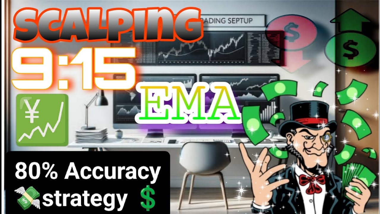 scalping strategy 💪 || 9:15 EMA strategy with 80% accuracy #trading # ...