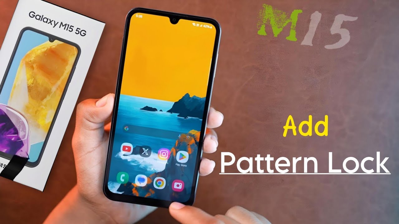 Samsung Galaxy M15 Password & Security Setting, Samsung M15 Ka Pattern ...