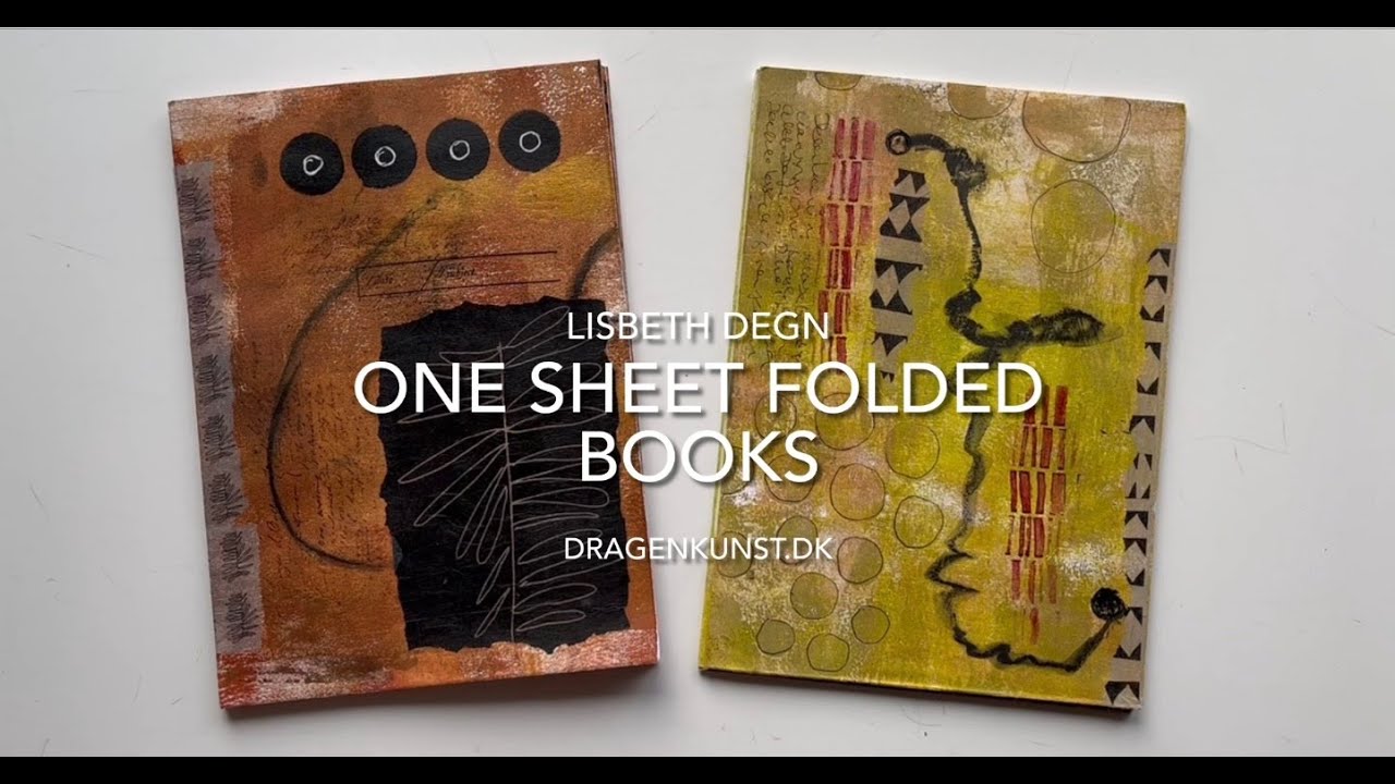 One sheet folded books - YouTube