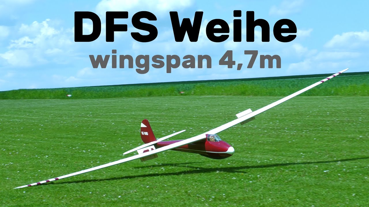 DFS Weihe ModellStudio CZ | 4,7m scale RC glider | 4K | Syrovice 2025 ...