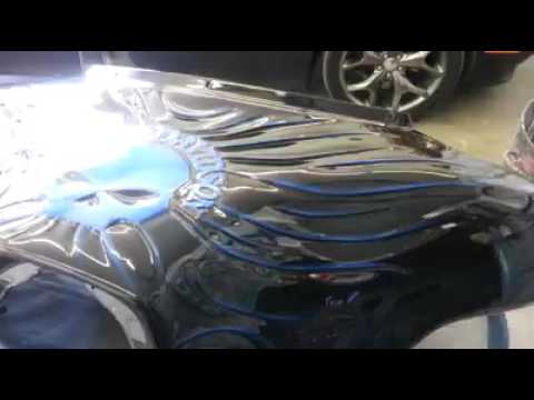Custom build 3D skull with heavy creases fairing - YouTube