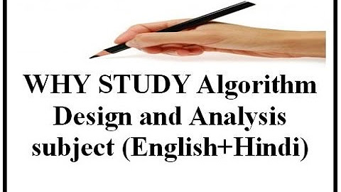 ETCS 301 ALGORITHMS DESIGN AND ANALYSIS - YouTube