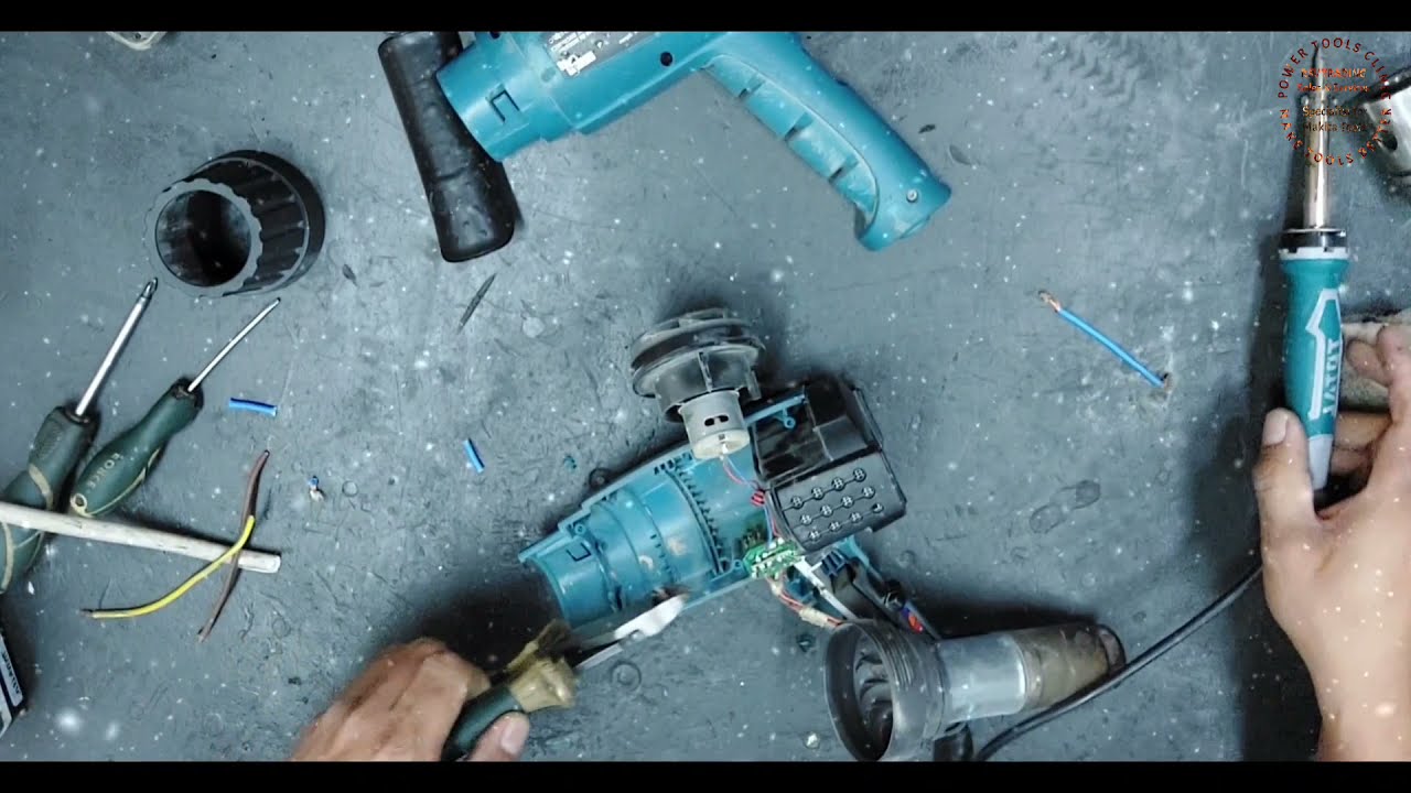 Makita Heat Gun diagnose replace damage heating element - YouTube
