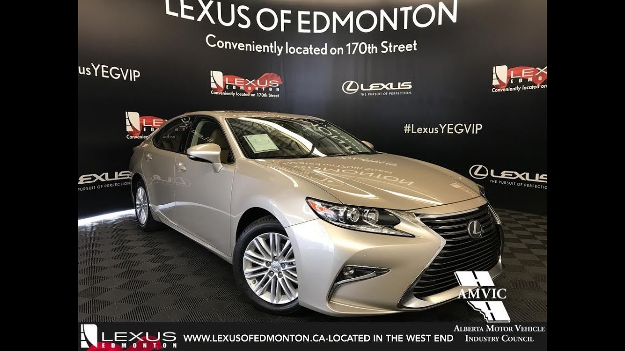 Tan 2017 Lexus ES 350 Standard Package Walkaround Review North Edmonton ...