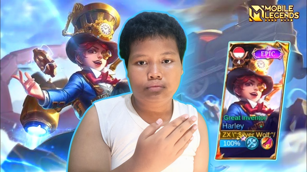 SOLO RANK MAIN HARLEY PAKAI SKIN EPIC GREAT INVENTOR!! - Mobile Legend ...