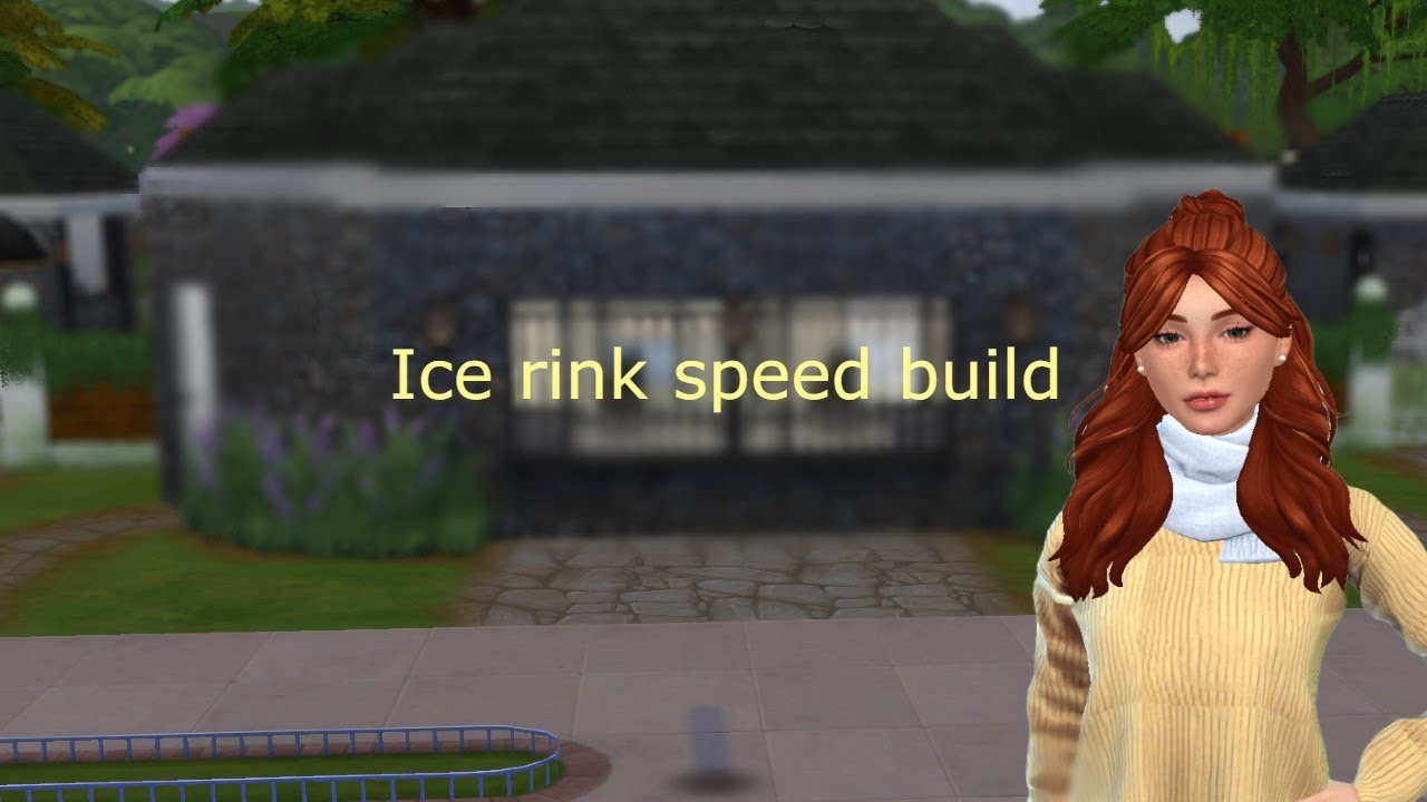 Outdoor ice rink speed build (Sims 4) - YouTube