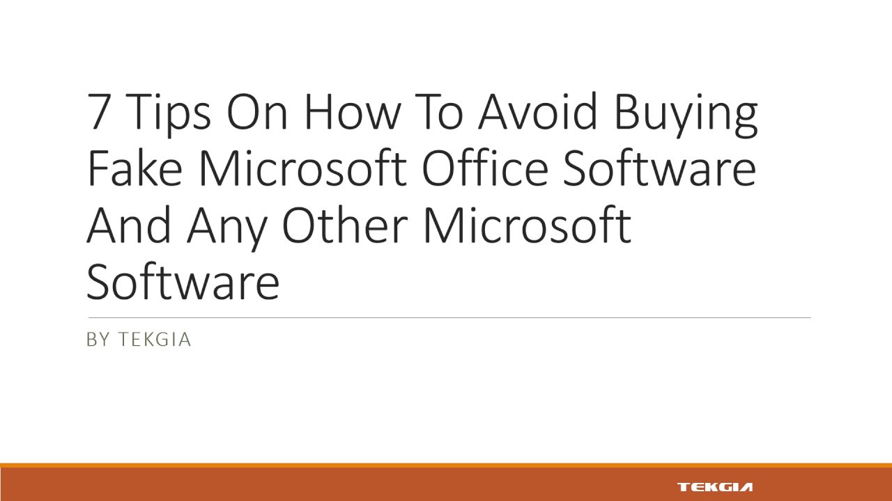 7 Tips On How To Avoid Buying Fake Microsoft Office Software – Tekgia ...