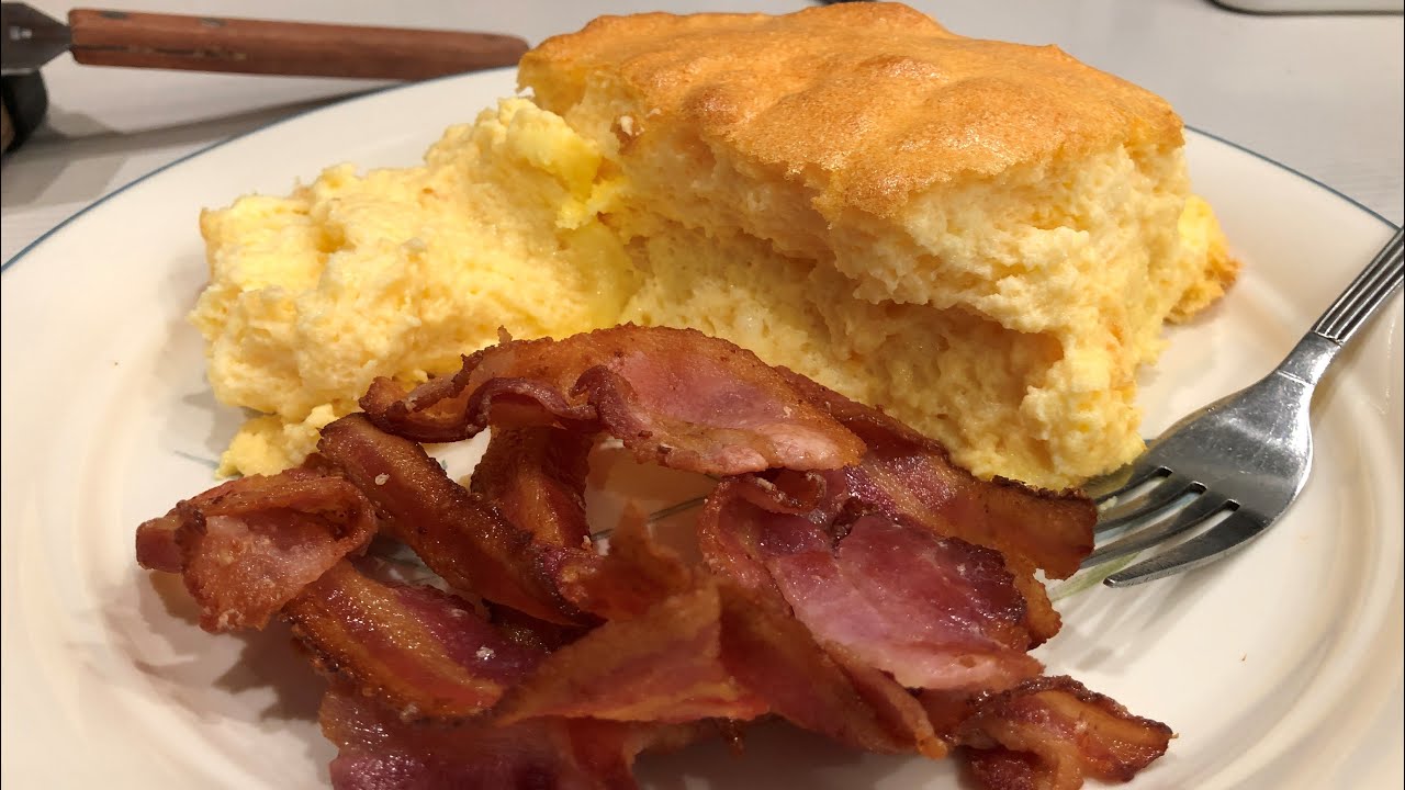 Easy Cheese Souffle Recipe with a Side of Bacon 👌😋🧀 - YouTube