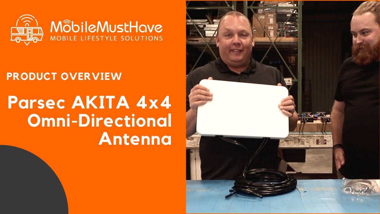 Parsec Akita 4x4 MIMO Omni-Directional Pole Mount Antenna Overview ...