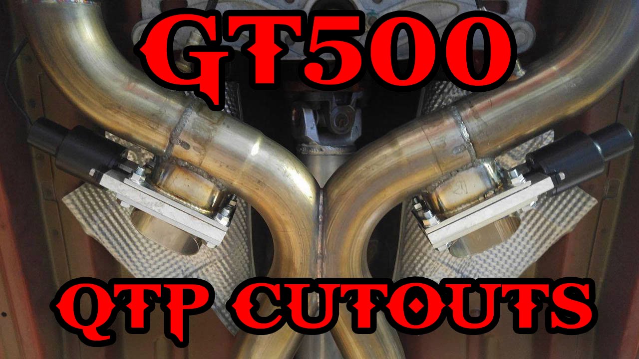 Shelby Gets Cutouts! (QTP Electric Low Profile Cutouts) - YouTube