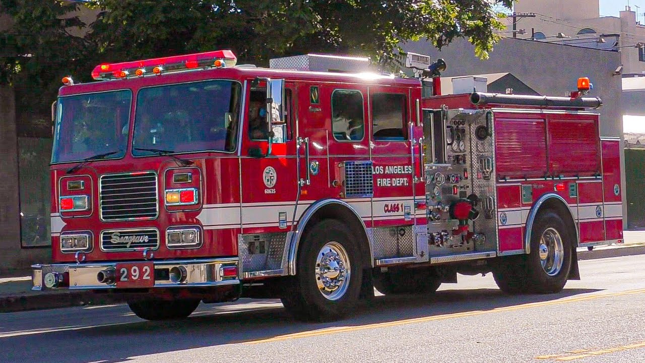 LAFD Light Force 92 Responding - YouTube