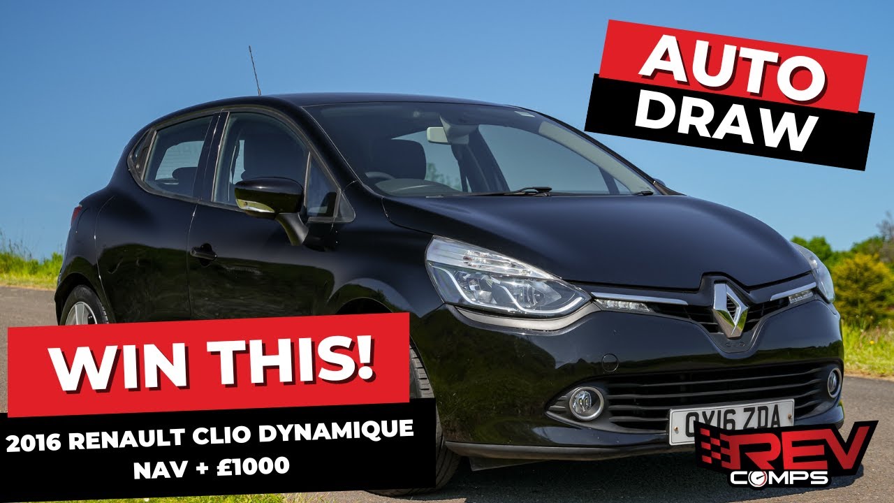 WIN THIS 2016 RENAULT CLIO DYNAMIQUE NAV + £1000 - YouTube