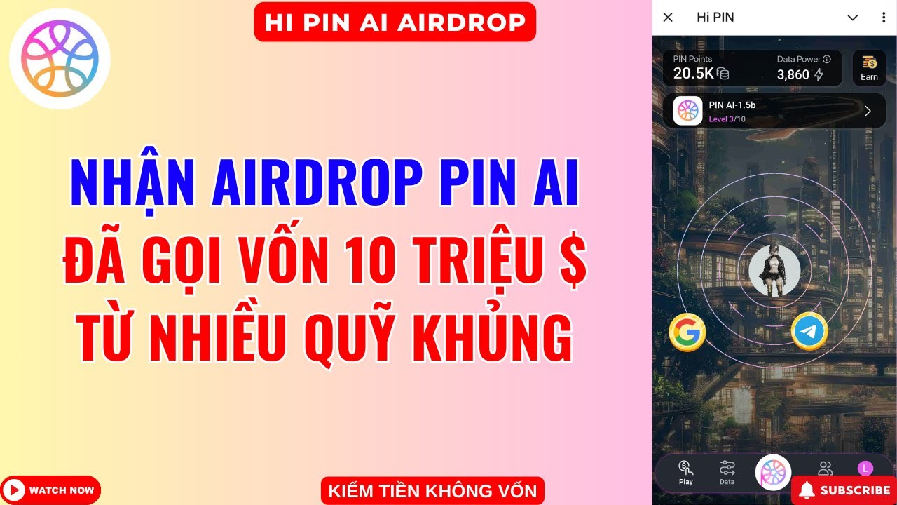 Nhận Airdrop HI PIN AI - Kèo Đã Gọi Vốn 10 Triệu Đô Từ Nhiều Quỹ Khủng ...