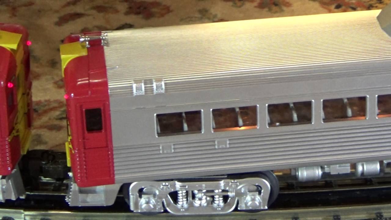 MTH Railking Santa Fe RDC Budd Car Set O Gauge - YouTube