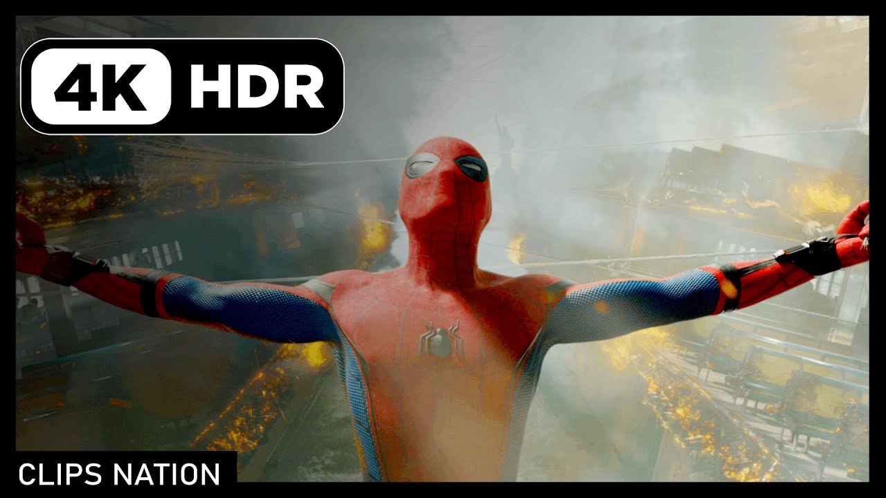 Ferry Scene | Iron Man Rescue | Spider-Man: Homecoming (2017) [4K, HDR ...