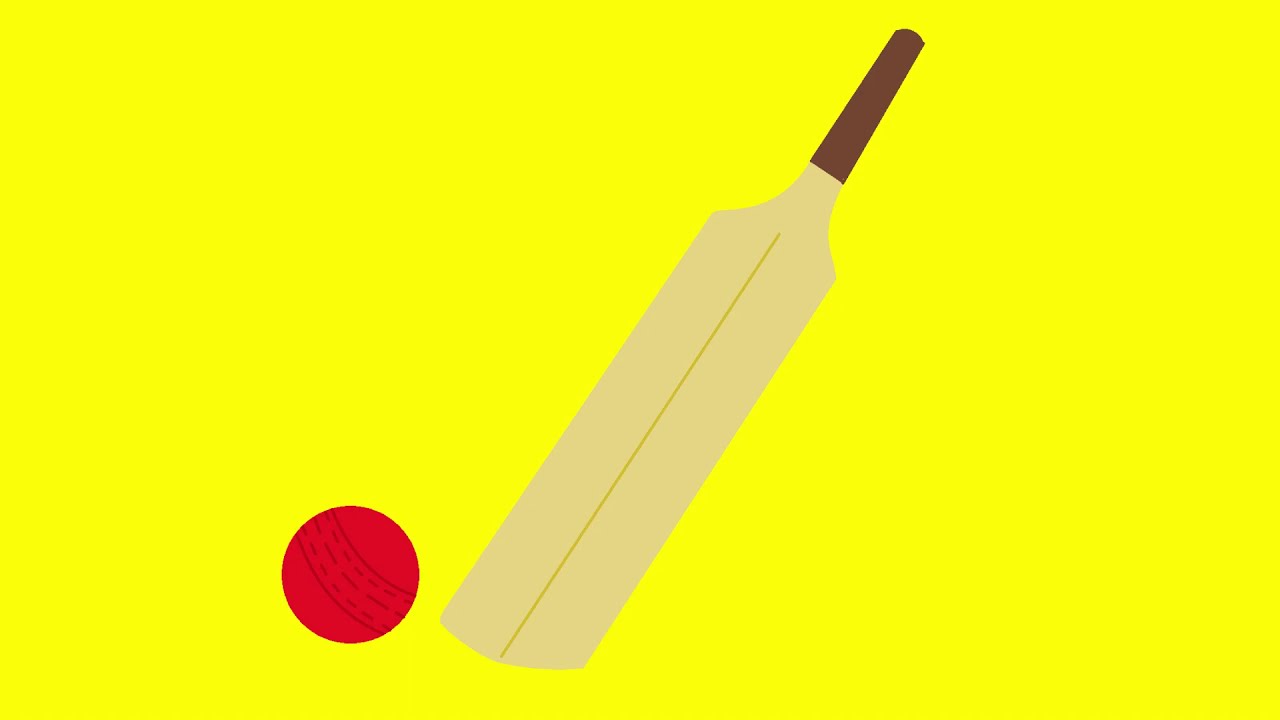 How to draw Cricket Bat and Ball in MS Paint - YouTube
