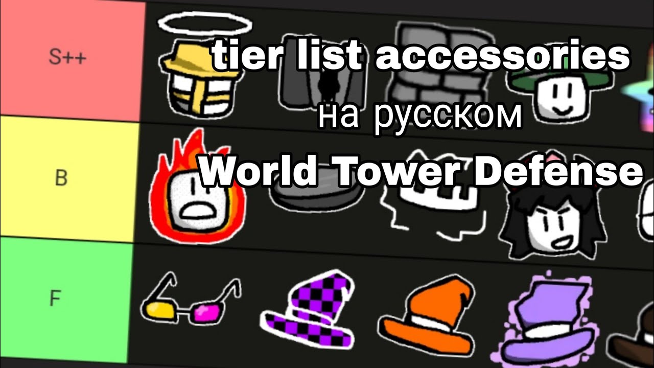World Tower Defense tier list accessories | на русском - YouTube