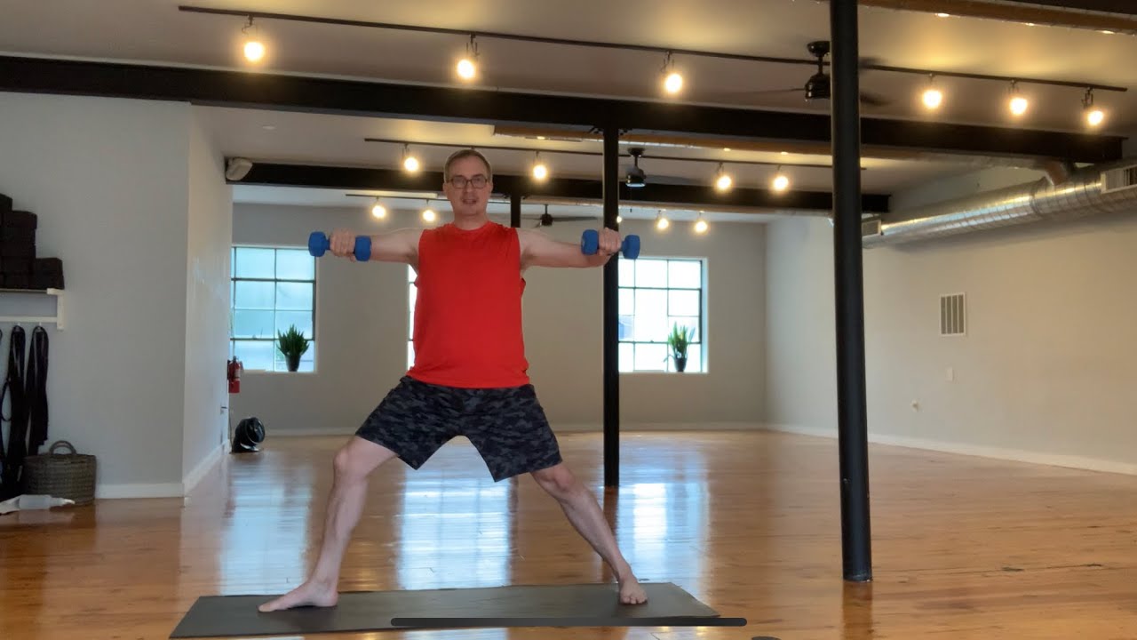 Warrior 2 - Yoga Sculpt Deltoids & Rotator Cuff - YouTube