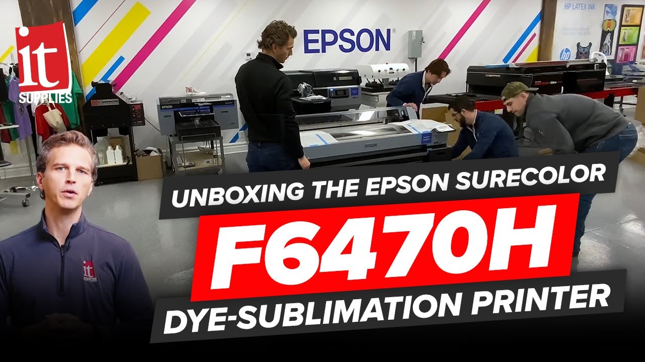 Unboxing the EPSON SureColor F6470H Dye Sublimation Printer - YouTube
