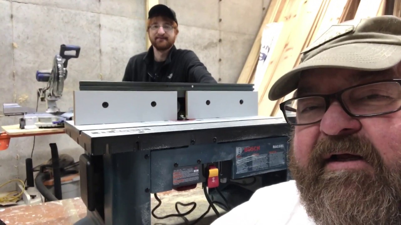 Bosch Router Table with Skil Fixed Based Router - YouTube