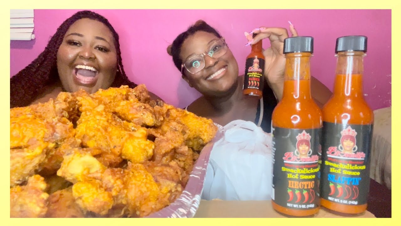 EXTREMELY CRUNCHY FRIED CHICKEN MUKBANG! w/ @Bloveslife Smackalicious ...
