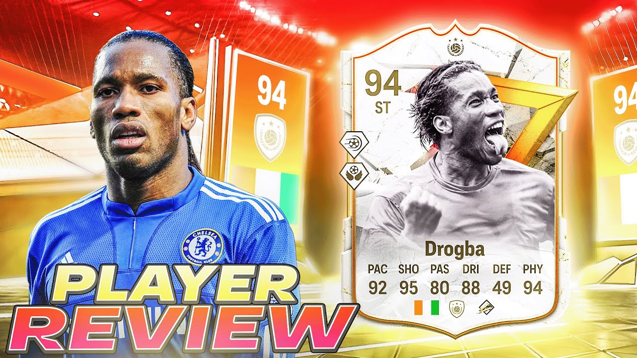 👁️94 GOLAZO ICON DROGBA PLAYER REVIEW - EA FC 24 ULTIMATE TEAM - YouTube