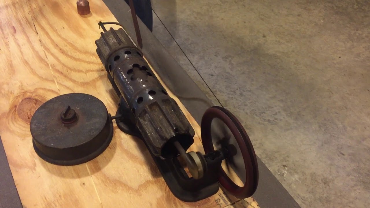 Essex hot air Engine Fan - YouTube