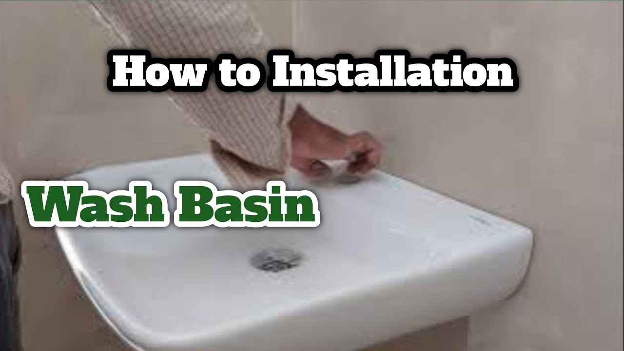 How To Installation Wash Basin 20 In | Wash Basin Kaise Lagaen - YouTube