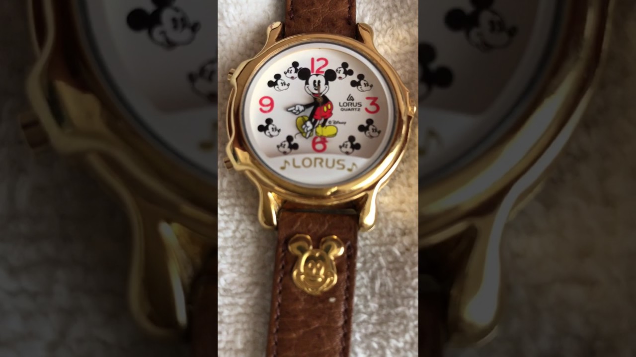Musical Disney Mickey Mouse Quartz Wrist Watch by Lorus - YouTube