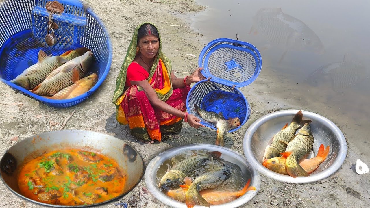 Big fish catching video,with Dolchi in river ! how to catch fish in ...