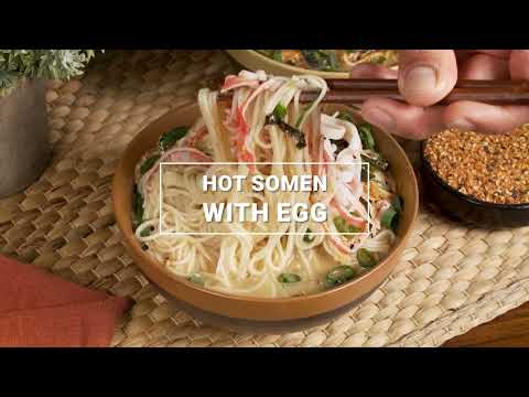 Hot Somen with Egg