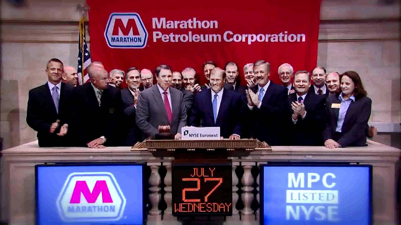 27 July 2011 Marathon Petroleum Corporation rings the NYSE Opening Bell ...