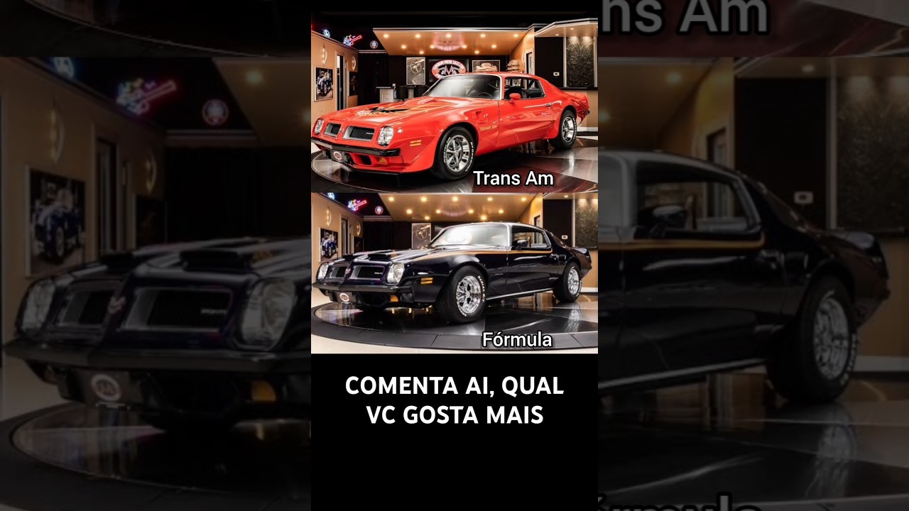 Comenta aí, Trans Am ou Formula? #pontiac #pontiacfirebird #firebird # ...