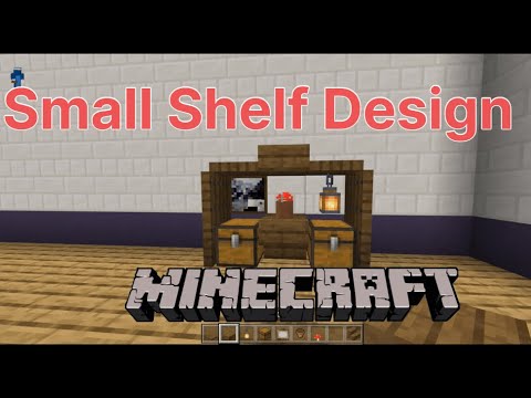 Minecraft: Small Shelf Design - YouTube