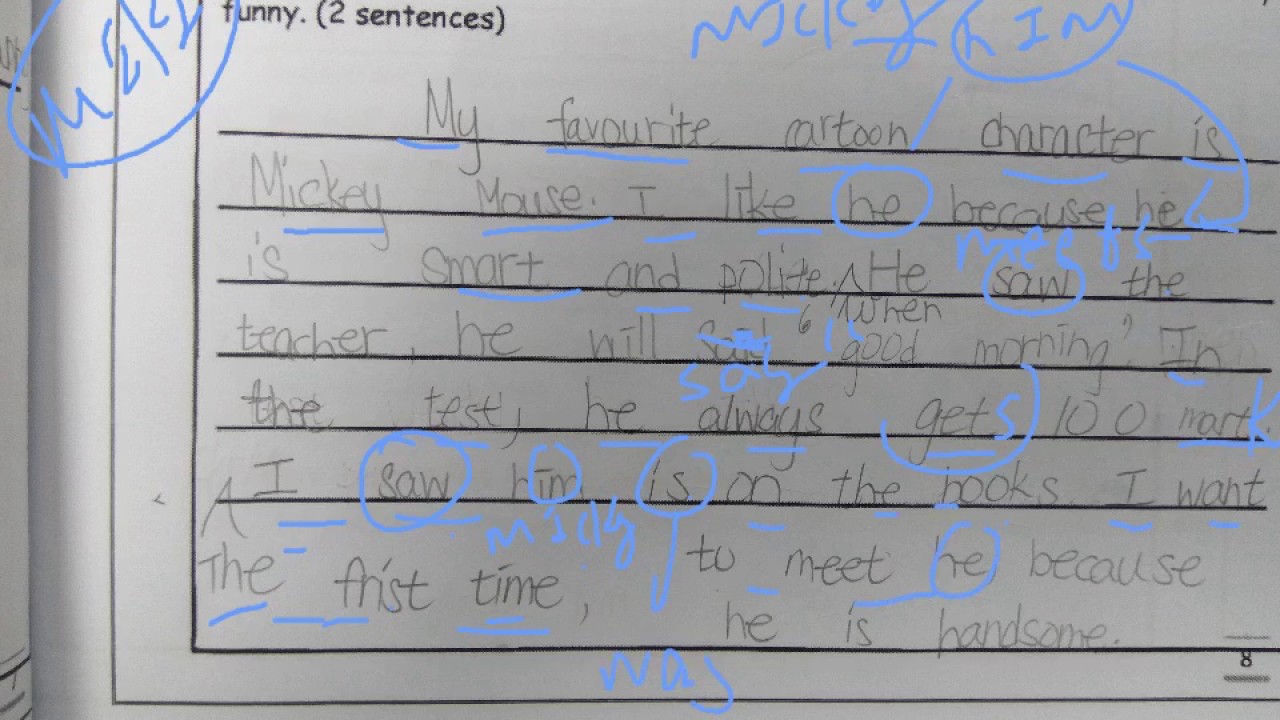 writing correction 3 - YouTube