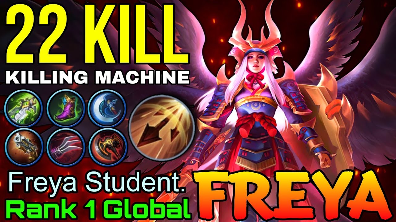 22 Kills Freya Monster EXP Laner - Top 1 Global Freya by Freya Student ...