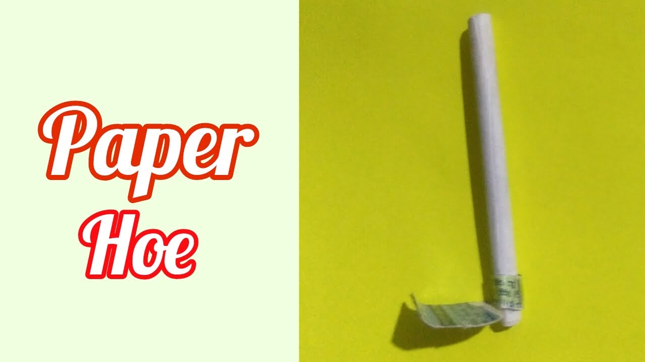 How to make a paper hoe l easy origami paper hoe l Shana creations ...