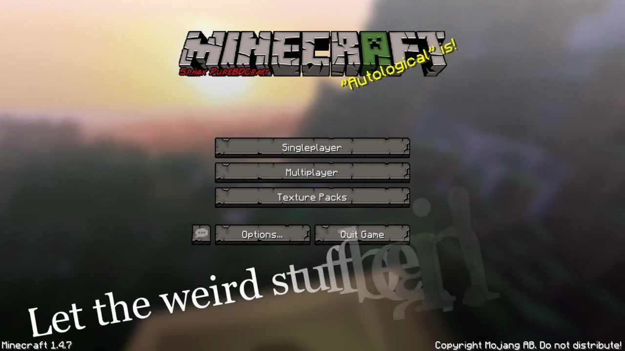 Weird Skype Call - Clownfish (Minecraft Menu Screen) - YouTube