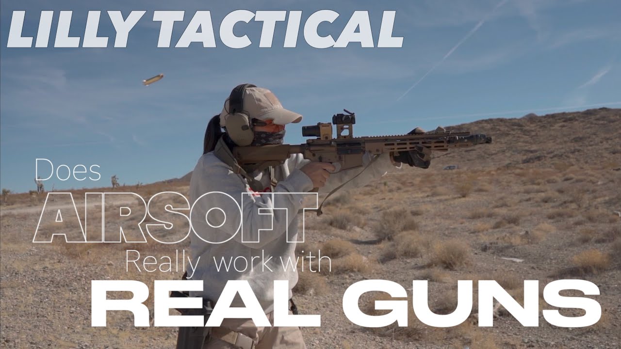 《Lilly Tactical》Does Airsoft actually work with real FIREARM??? サバゲーは実銃 ...